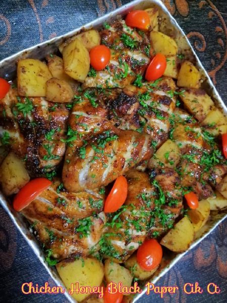 Resepi Chicken Honey Black Pepper (Variasi Lauk Ayam) – Saji.my