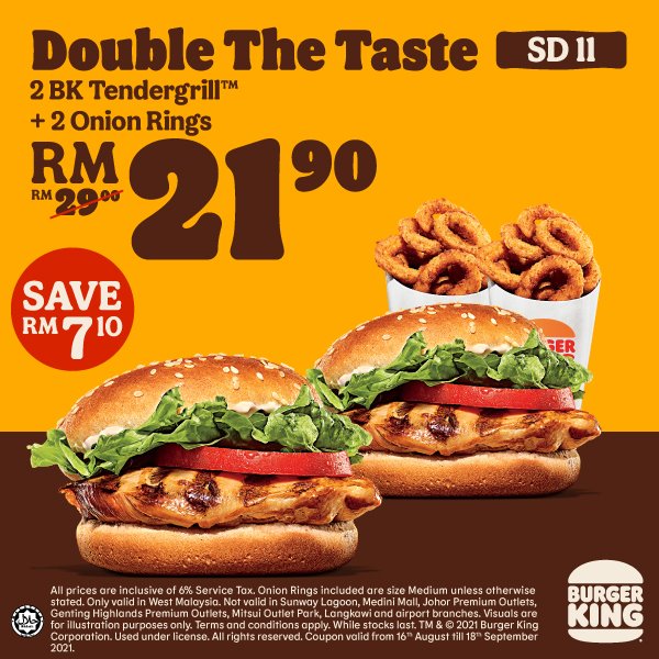 Promosi Burger King : Beli Satu Percuma Satu Kupon Digital Kini Kembali ...
