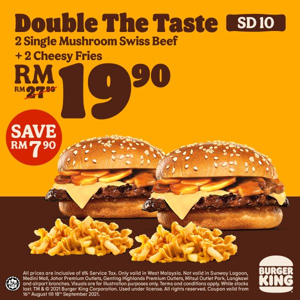 Promosi Burger King : Beli Satu Percuma Satu Kupon Digital Kini Kembali ...