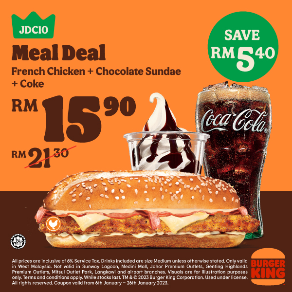 Promosi Burger King Jan 2023: Kupon Digital Burger King Special Untuk ...