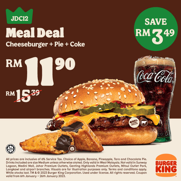 Promosi Burger King Jan 2023: Kupon Digital Burger King Special Untuk ...