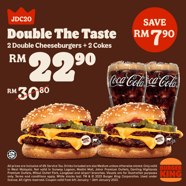 Promosi Burger King Jan 2023: Kupon Digital Burger King Special Untuk ...